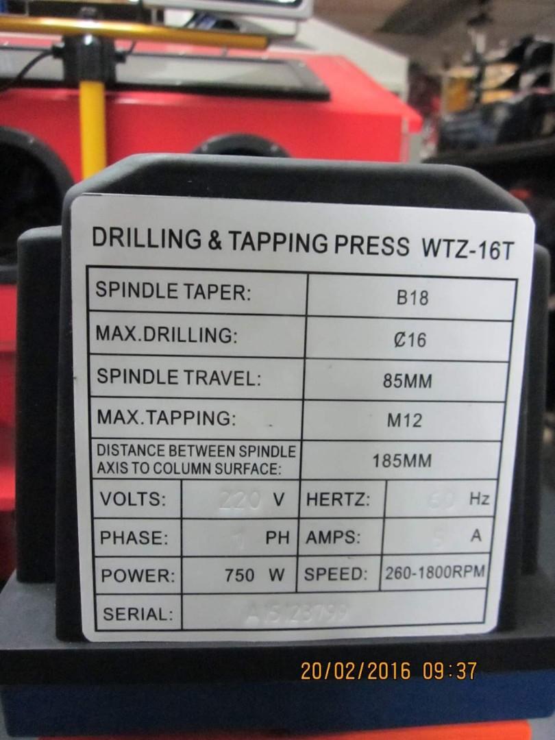 Drill and tapping press machine, Commercial & Industrial, Construction ...