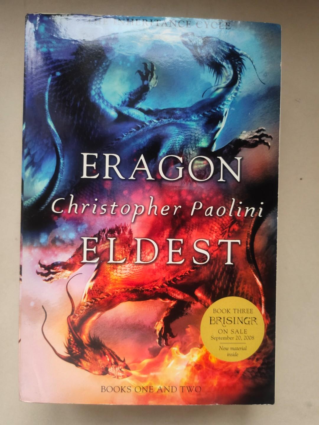 Eragon and Eldest by Christopher Paolini Inheritance Trilogy, Hobbies ...