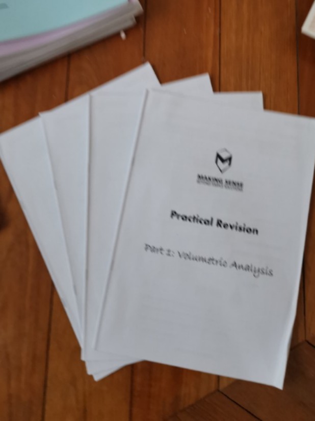 h2 chem paper 4 notes (making sense chemistry), Hobbies & Toys, Books ...