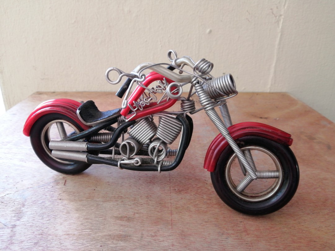 Handmade Harley motorcycle model, Hobbies & Toys, Memorabilia ...