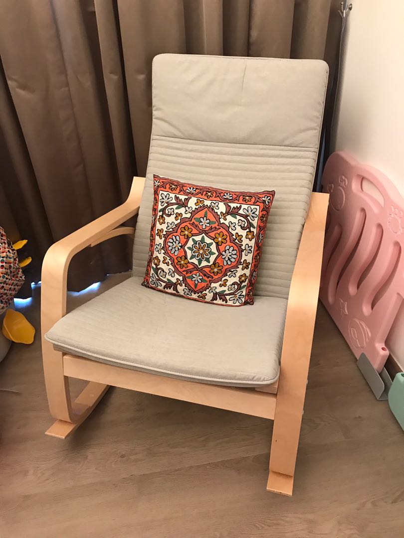 Ikea Rocking Chair, Furniture & Home Living, Furniture, Chairs on Carousell
