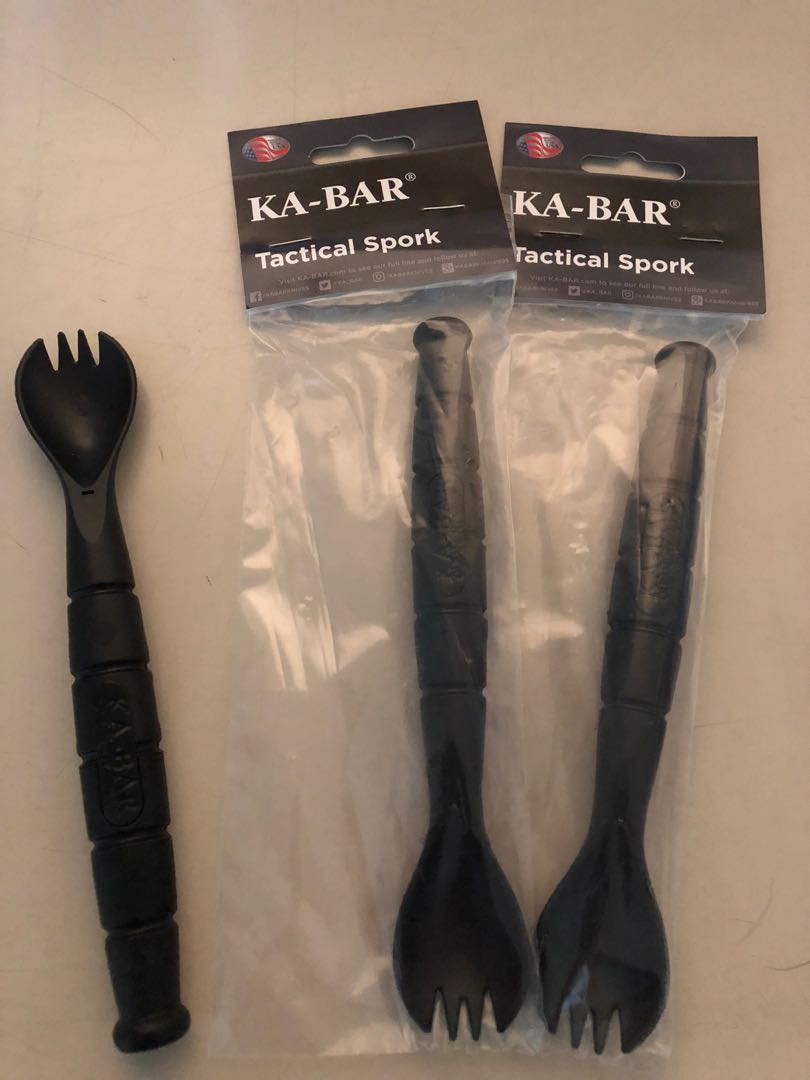 Ka-bar Tactical Spork, Sports Equipment, Hiking & Camping on Carousell