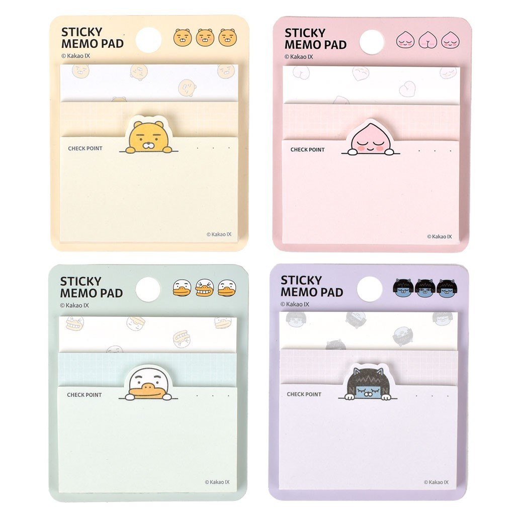 Kakao Friends - Ryan 3 for 1 memo pad, Hobbies & Toys, Stationery ...