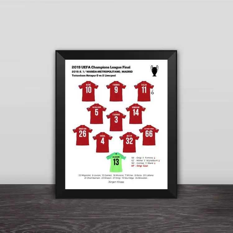 Liverpool 2019 Champions League Final Line-Up, Furniture & Home Living ...