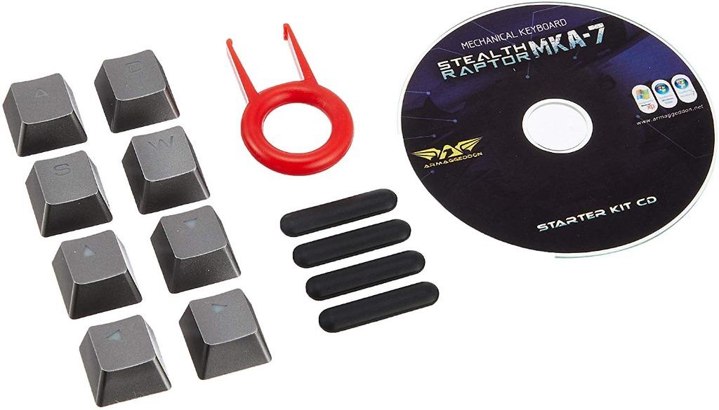 (M1071)Armaggeddon Stealth Raptor Mka-7 Mechanical Gaming Keyboard ...