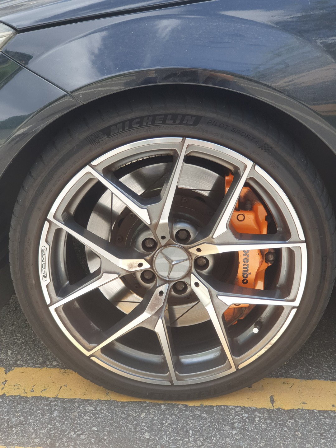 Mercedes C180 - W204 tyres+rims+ brake kit, Car Accessories, Tyres ...