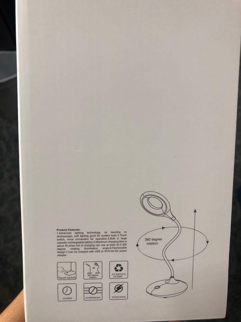 Miniso LED Table Lamp (white), Furniture & Home Living, Lighting & Fans ...