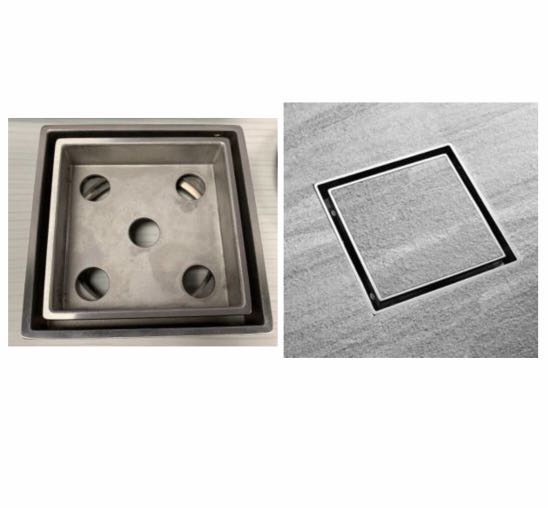 OHO Tile Floor Trap 316 grade stainless steel, Furniture & Home Living ...