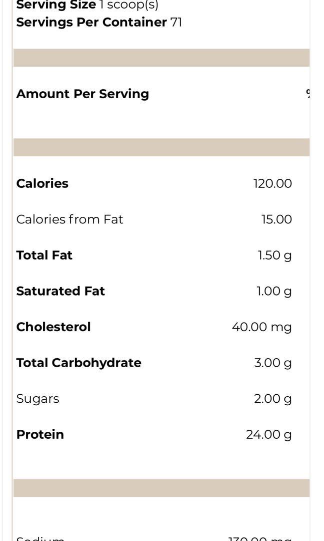 ONS 100% whey gold protein (5lbs), Health & Nutrition, Health ...