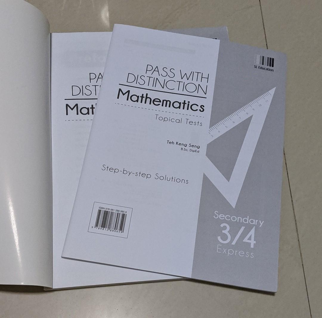 Pass with Distinction Mathematics Assessment Book for Sec 3/4, Hobbies & Toys, Books & Magazines ...
