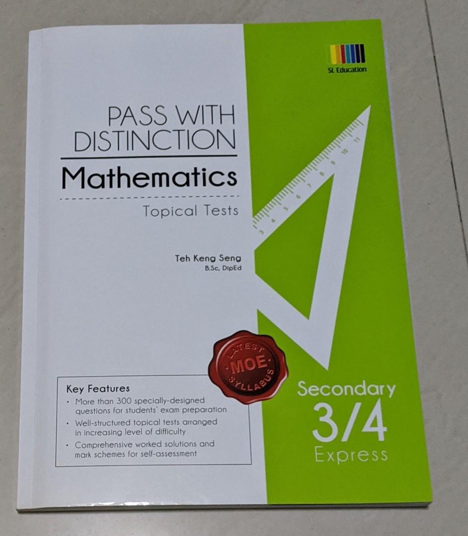 Pass with Distinction Mathematics Assessment Book for Sec 3/4, Hobbies ...