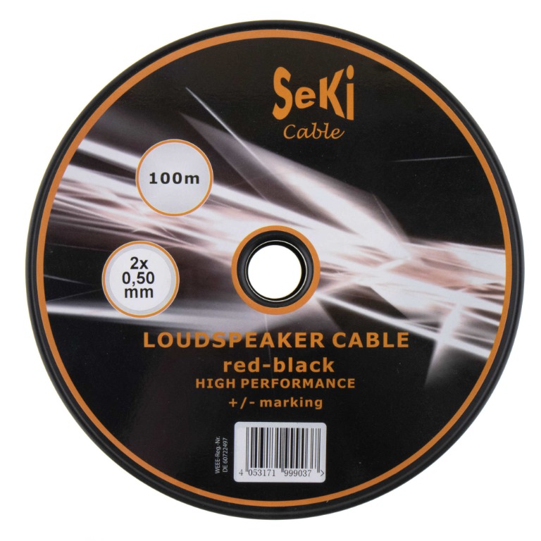 SEKI Loudspeaker cable black 100m, Audio, Other Audio Equipment on ...