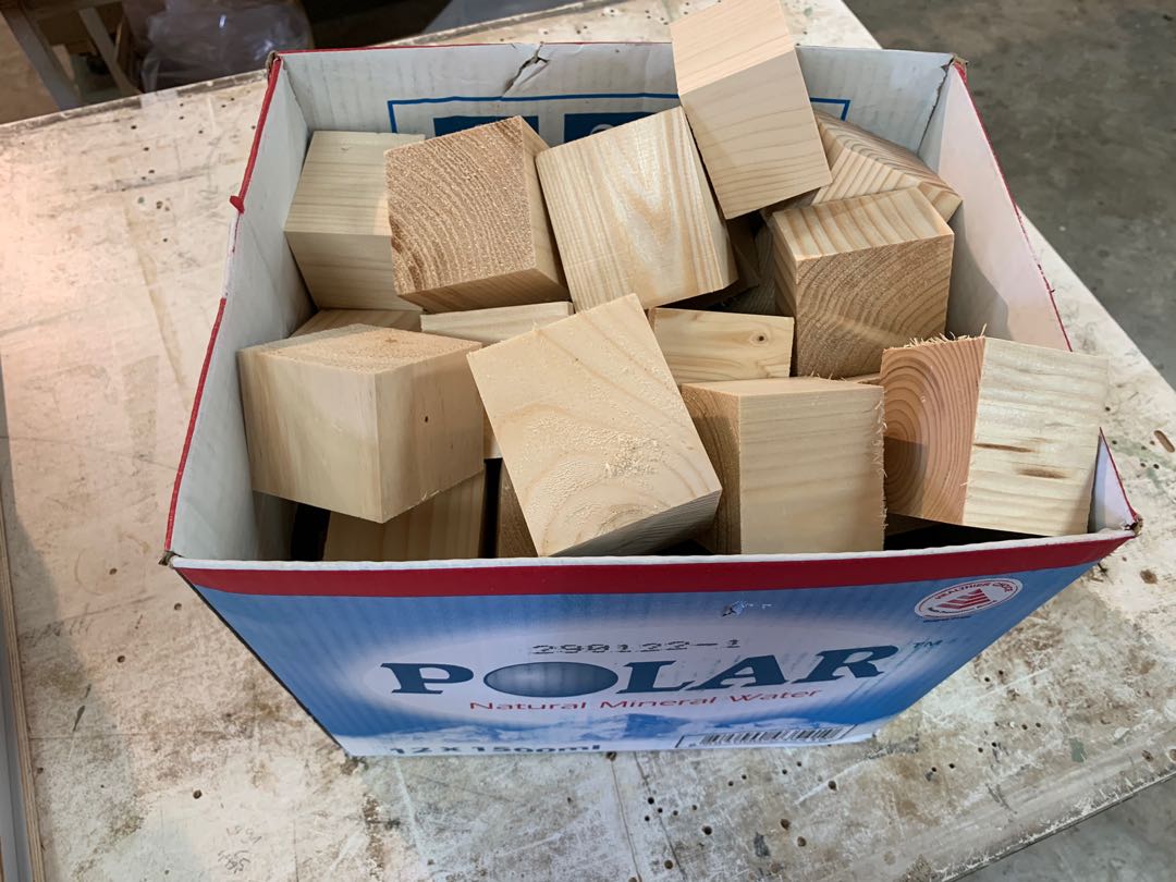 Solid Pine wood cubes, Furniture & Home Living, Home Improvement ...