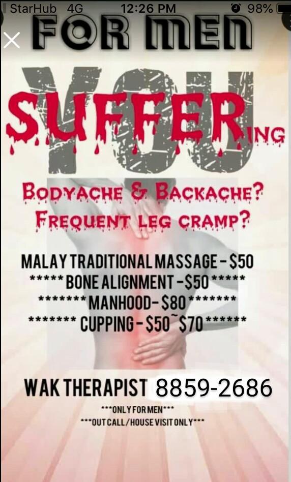 Urut Traditional Massage And Bekam Hijama And Urutan Tenaga Batin Lelaki Lifestyle Services Beauty