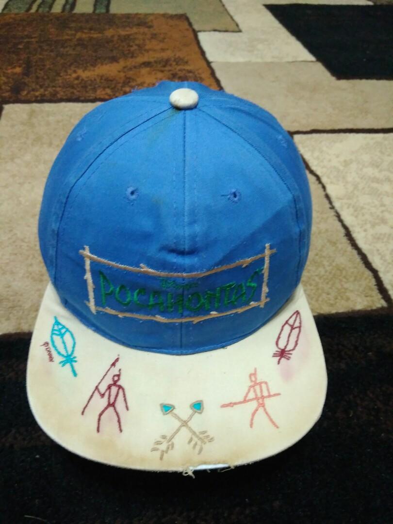 Vintage disney pocahontas snapback cap (youth size), Men's Fashion ...