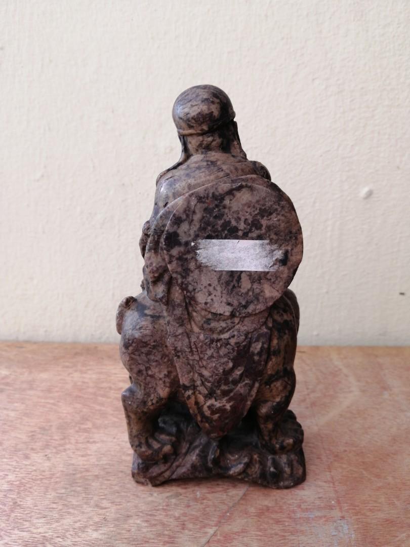 Vintage Stone Lao Tzu on Lion figurine, Hobbies & Toys, Memorabilia ...