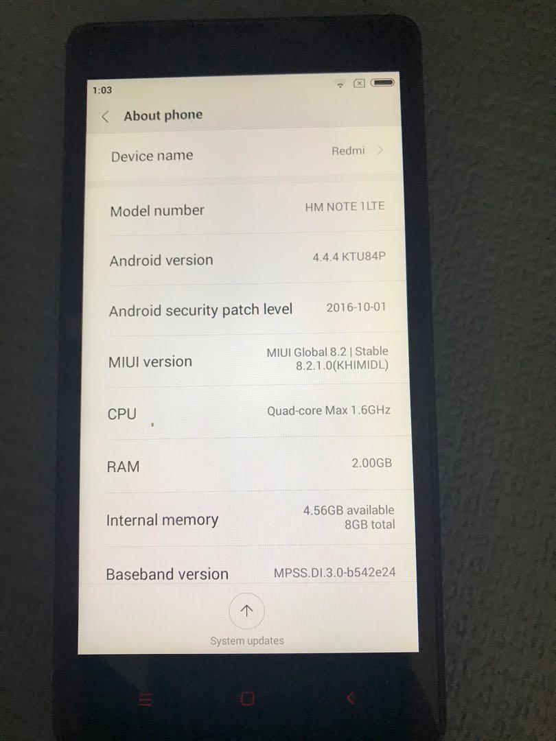 Xiaomi Redmi HM Note 1LTE, Mobile Phones & Gadgets, Mobile Phones ...