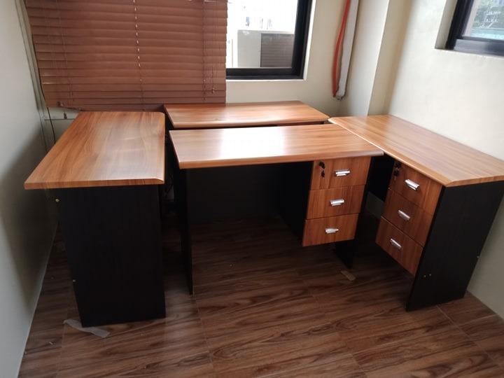 2 Tone Color (Office Table with Drawers), Furniture & Home Living ...