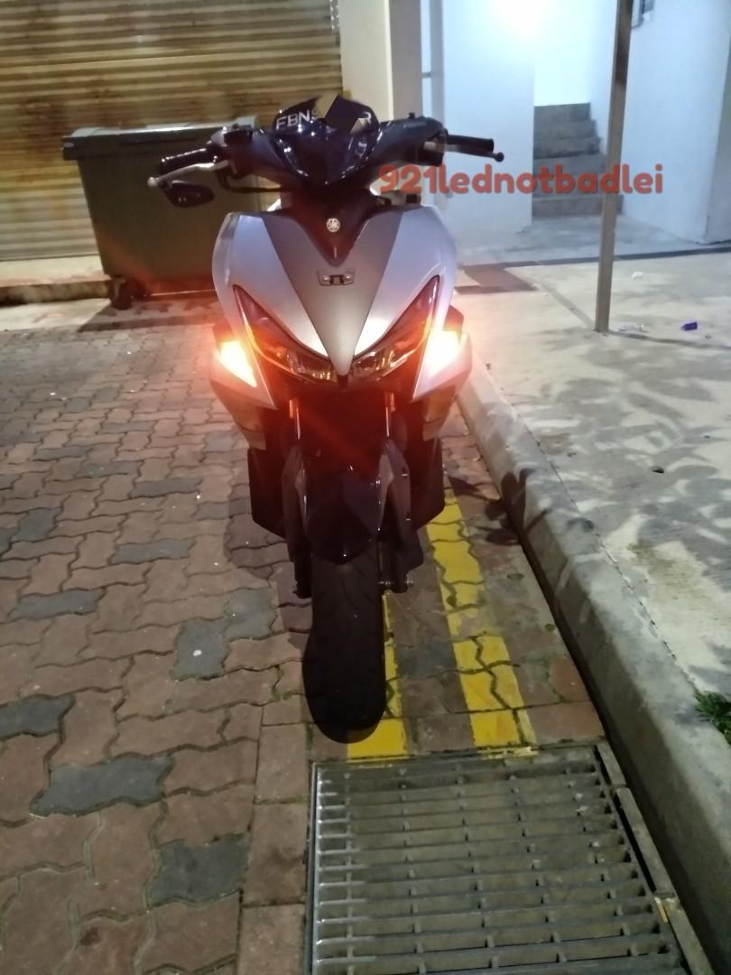 Aerox T10 led pole light red colour, Motorcycles, Motorcycle ...