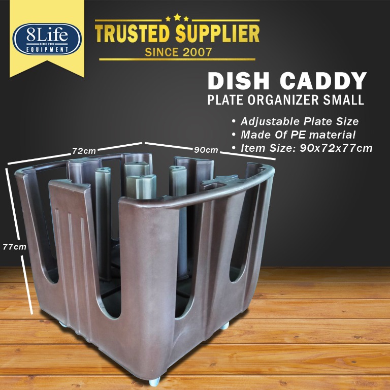 Catering plate cart dish organizer plate carrier, Furniture & Home ...
