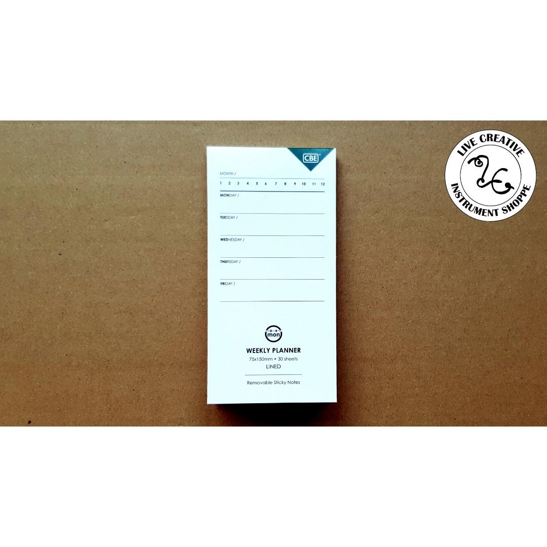 CBE Removable Sticky Notes - To do list/ Weekly Planner, Hobbies & Toys ...