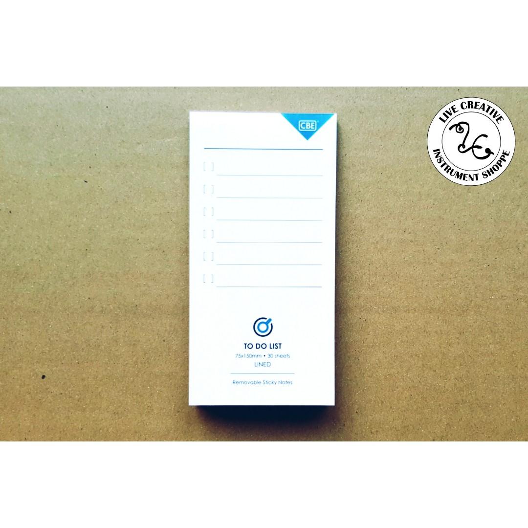 CBE Removable Sticky Notes - To do list/ Weekly Planner, Hobbies & Toys ...