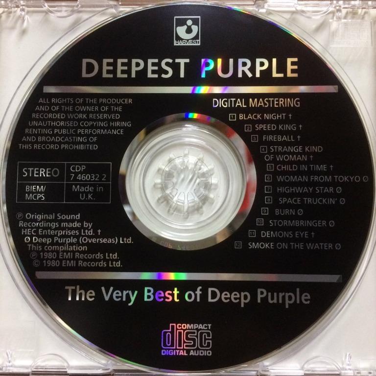 CD Deep Purple Deepest Purple The Very Best Of Deep Purple (UK), 興趣及遊戲 ...
