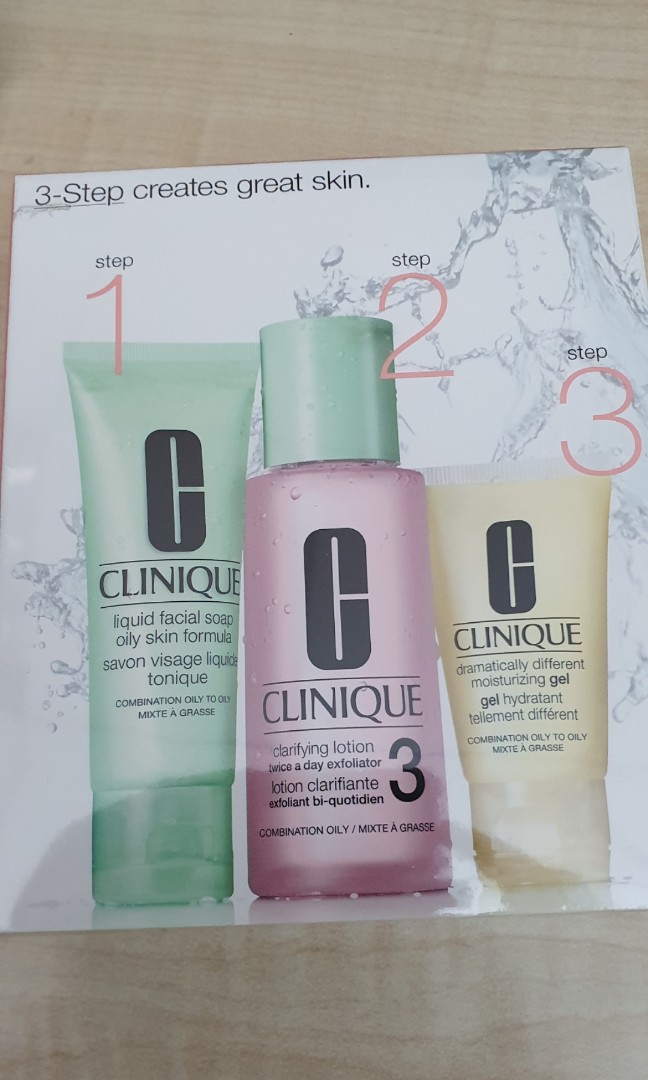 Clinique 3-step, Beauty & Personal Care, Face, Face Care on Carousell