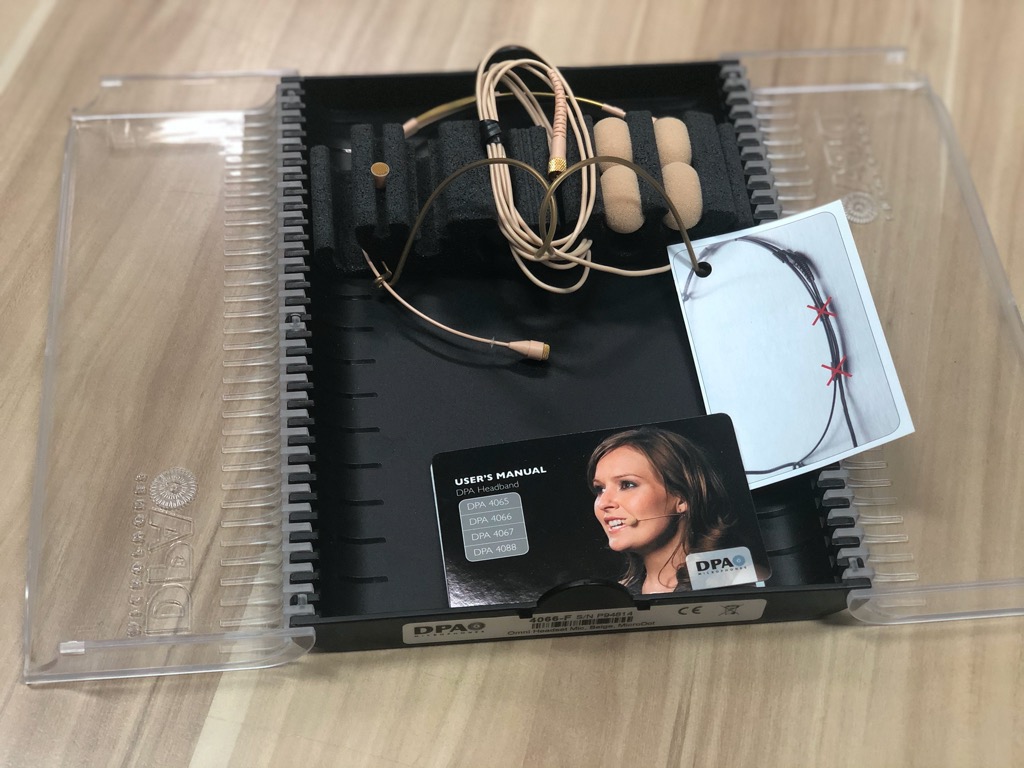 DPA 4066 Omnidirectional Headset Mic with MicroDot Connector - Beige ...