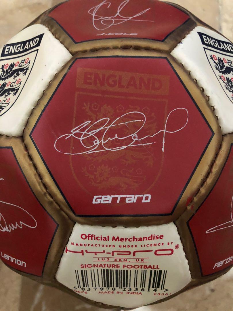 England Team Official Merchandise Hy-Pro Signature Football Soccer ...