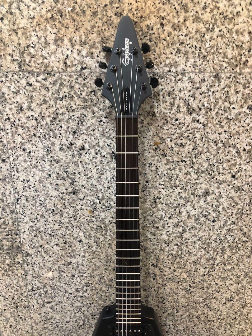 Epiphone 2005 Korea Made Gothic Flying V Electric Guitar, Hobbies ...