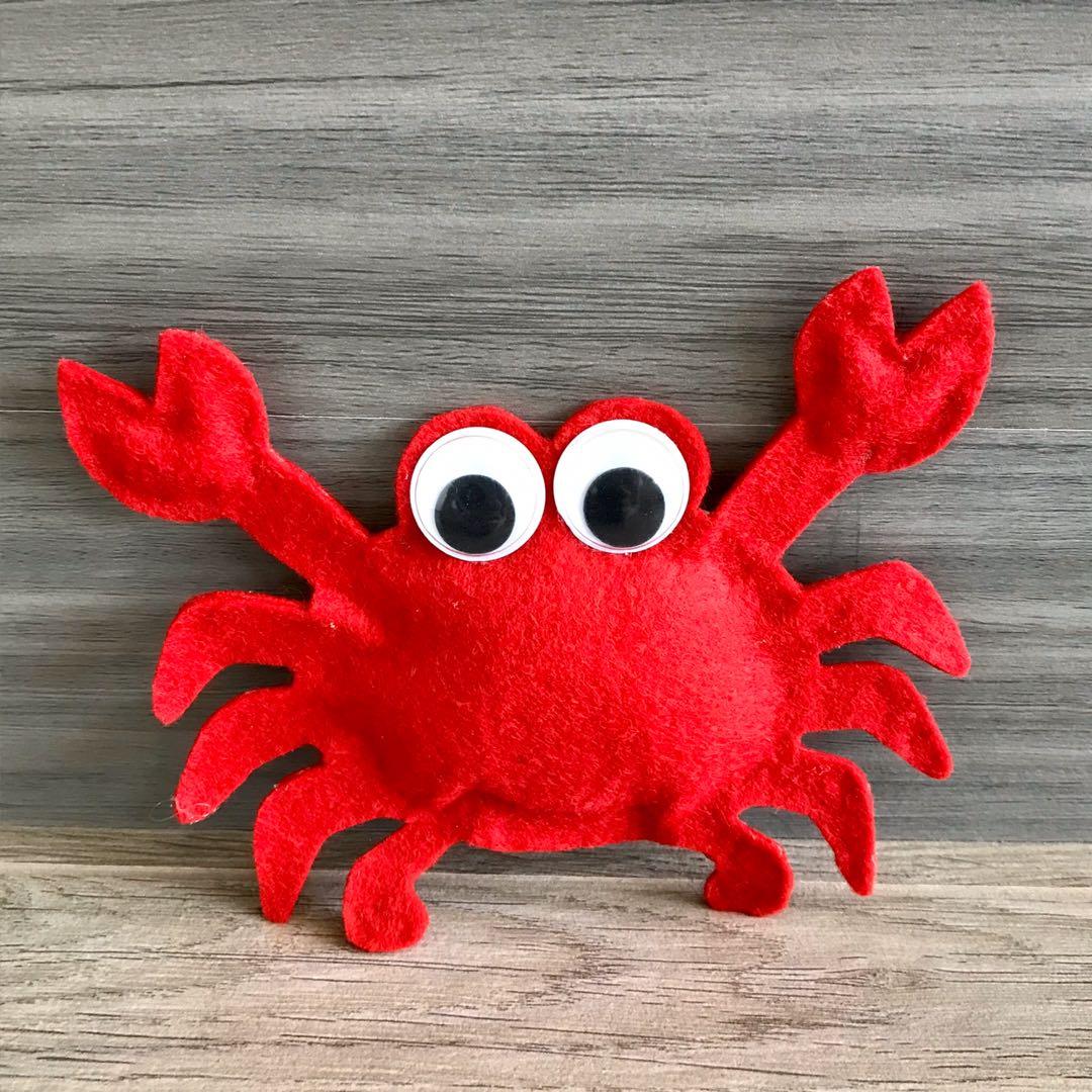 Handmade felt crab, Hobbies & Toys, Books & Magazines, Children's Books ...