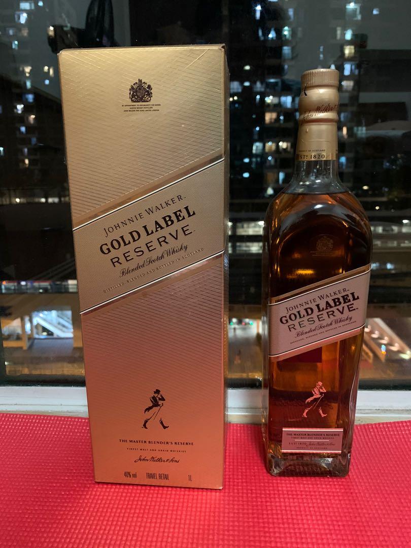 Johnnie Walker Gold Label, Food & Drinks, Alcoholic Beverages on Carousell