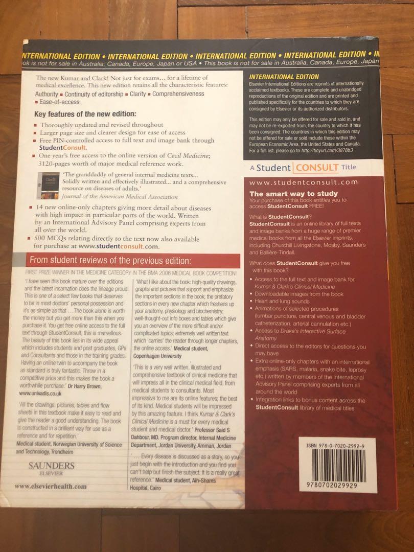 Kumar and Clark clinical medicine, Hobbies & Toys, Books & Magazines, Assessment Books on Carousell