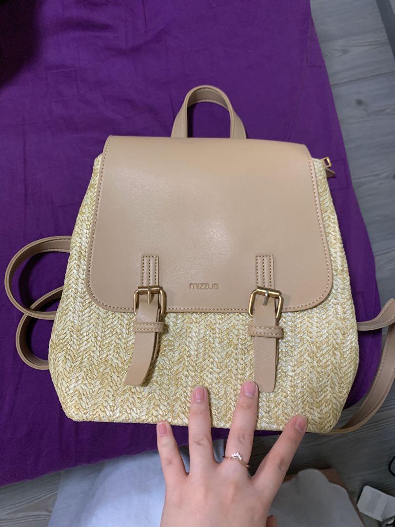 Mizzue - Tinisha Osden(Tan) backpack small, Women's Fashion, Bags ...