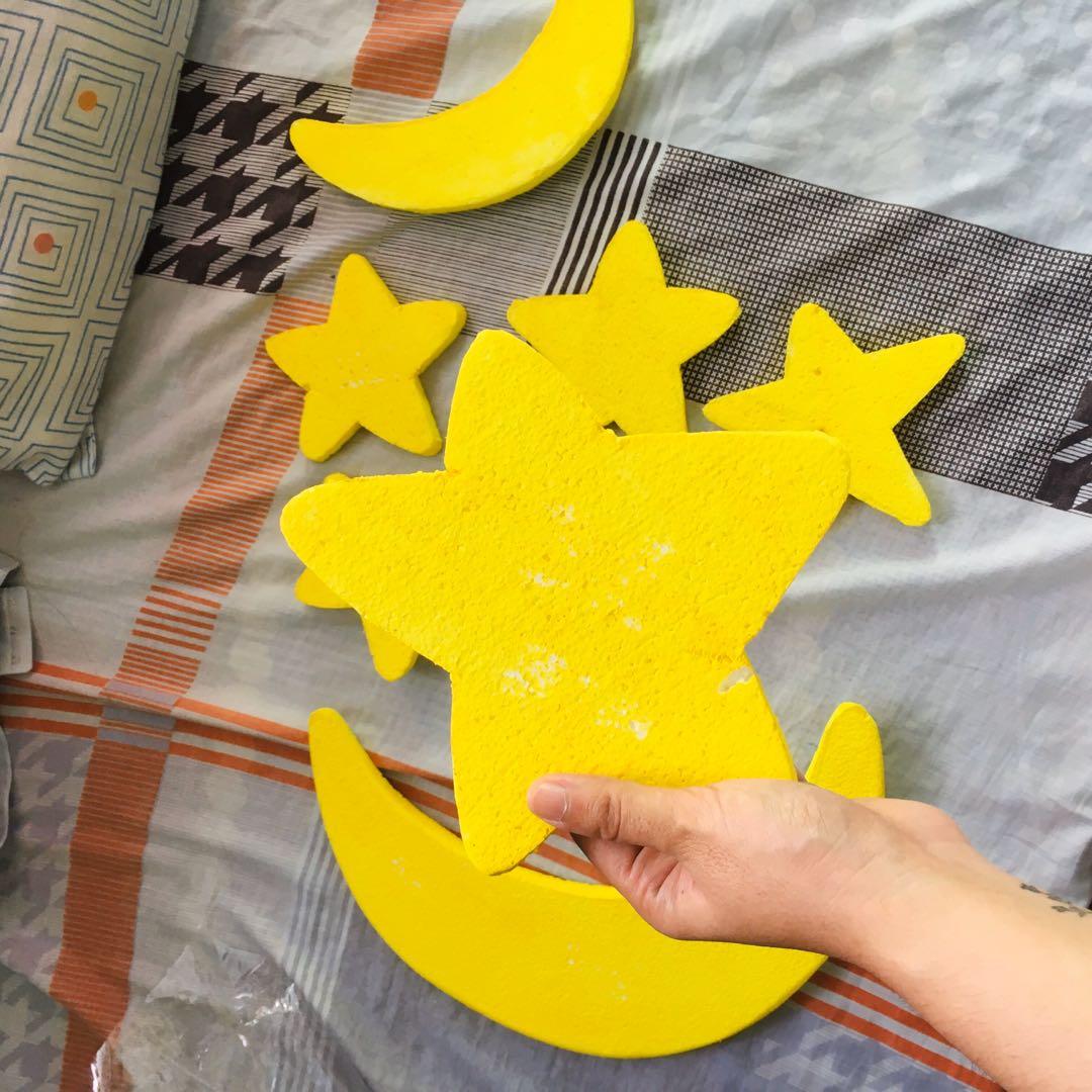 Moon & Stars Styro Backdrop, Hobbies & Toys, Stationary & Craft ...