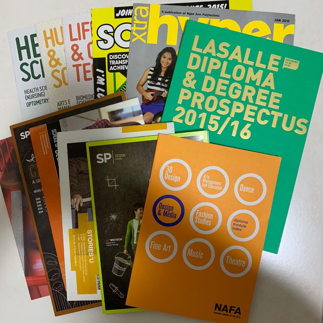 old poly/nafa/lasalle course booklets, Free Items on Carousell