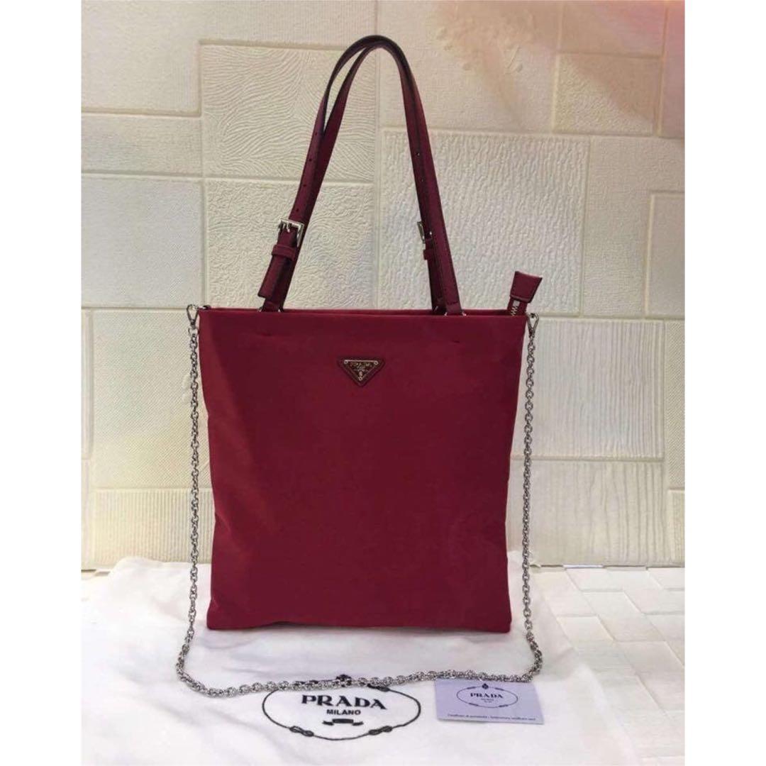 Prada Shoulder Bag with Sling, Women's Fashion, Bags & Wallets ...