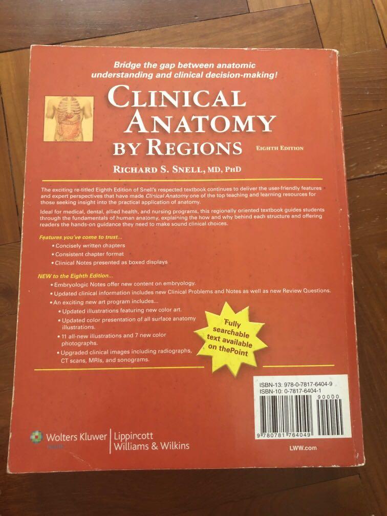 Richard snell clinical anatomy by regions, Hobbies & Toys, Books ...