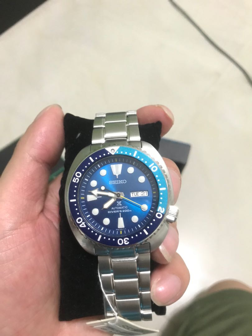 Seiko blue lagoon turtle limited edition, Men's Fashion, Watches ...