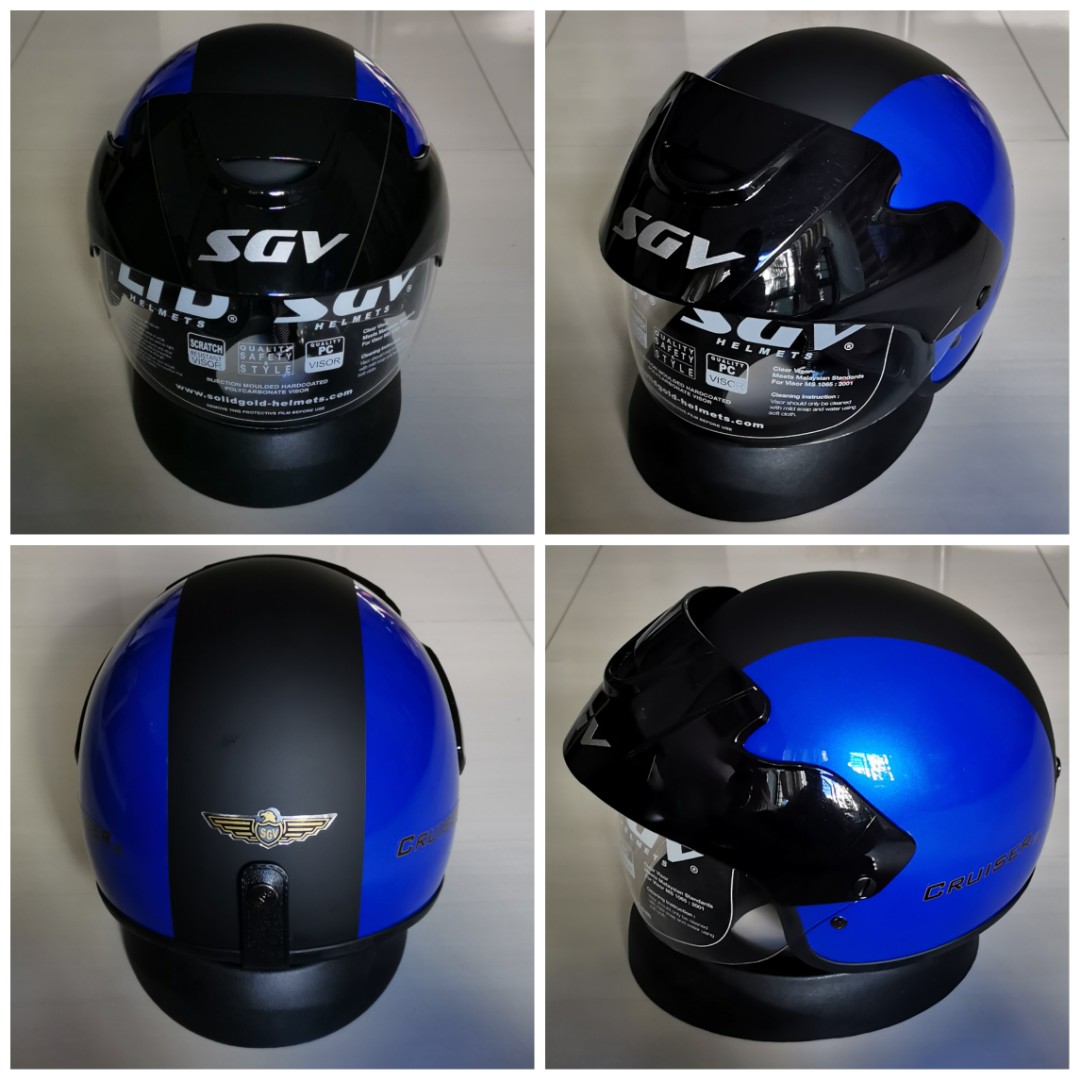Sgv Cruiser Helmet, Motorcycles, Motorcycle Accessories on Carousell