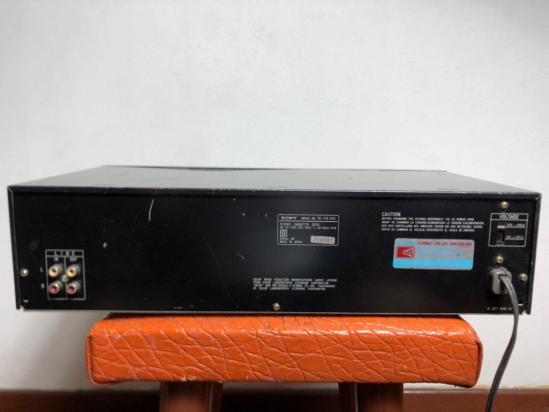 Sony TC-FX100 Tapedeck, Audio, Portable Audio Accessories on Carousell
