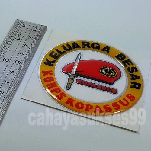 Sticker Timbul Emblem Motor Keluarga Besar Lambang Logo Bulat 7.2cm ...