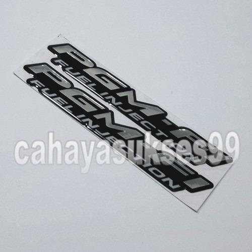 Sticker Timbul Honda PGM FI Sticker Emblem Honda Koleksi Cutting ...