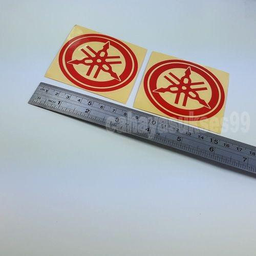 Sticker Yamaha Cutting Sticker Motor Logo YAMAHA Merah Reflective Bulat ...
