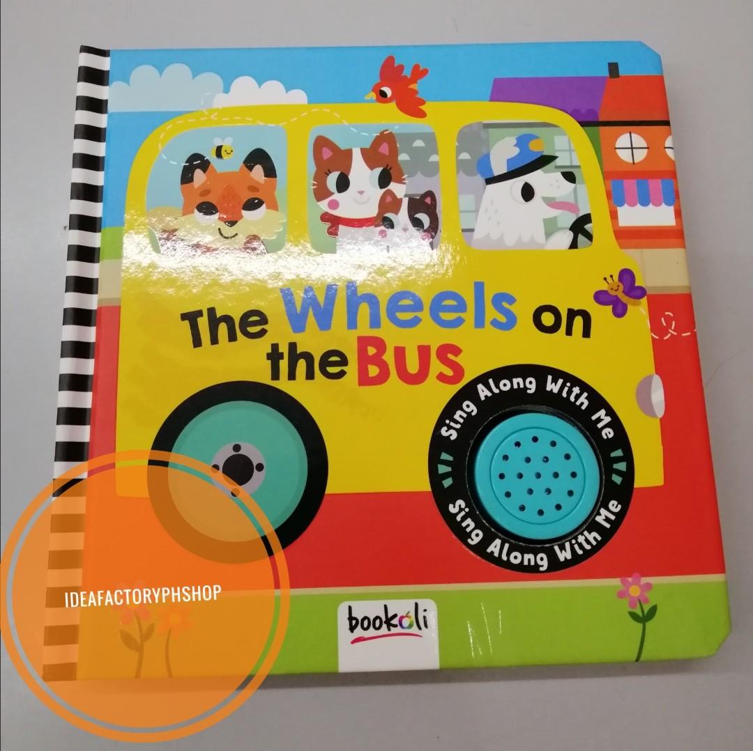 Story Book Nursery Rhyme With Sound Board Book Wheels on the Bus Head ...
