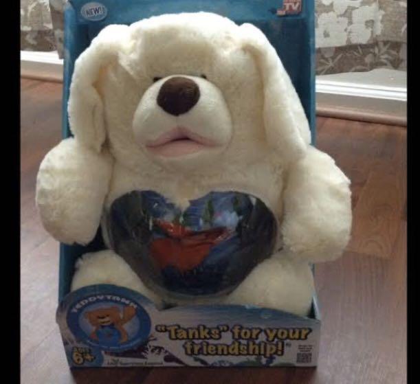 Teddy tank (stuffed toy and aquarium in 1), Hobbies & Toys, Toys ...