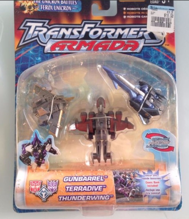 Transformers Armada Air Military Mini-Con Team Gunbarrel Terradive ...