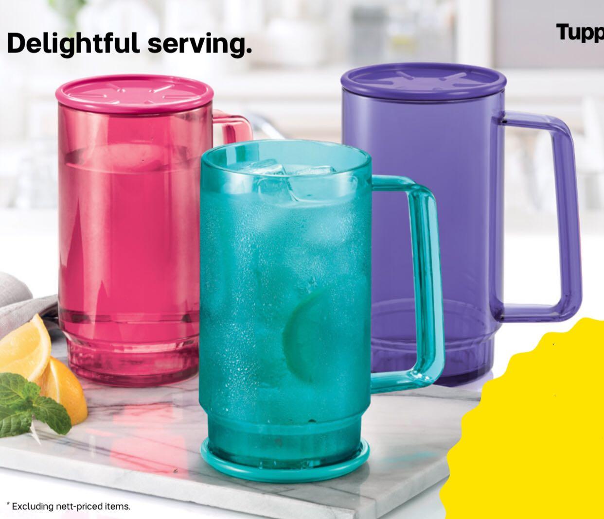 Tupperware deluxe mug with lid, Furniture & Home Living, Kitchenware ...