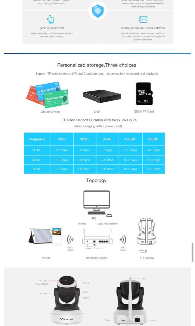Vstarcam C24S Plus, Furniture & Home Living, Security & Locks, Security ...